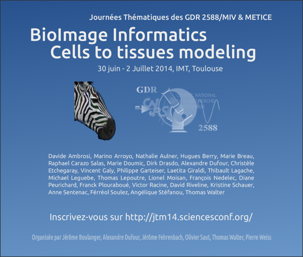 Workshop on Bioimage Informatics & Cells to Tissue Modeling – France ...