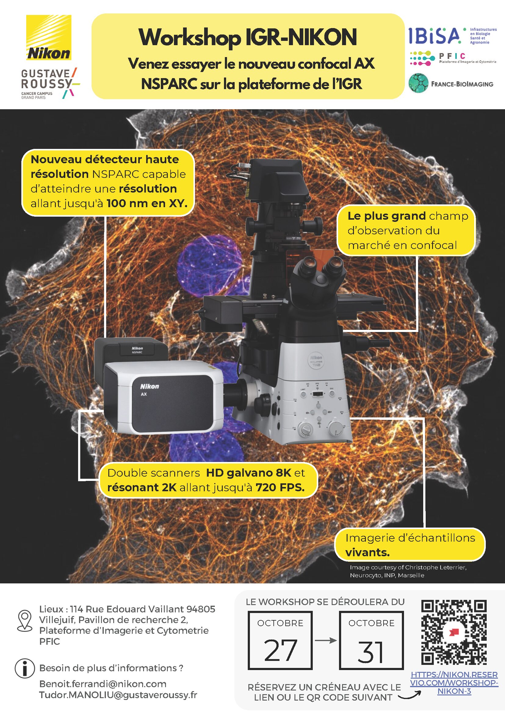Workshop – PFIC platform and Nikon Instruments – France-BioImaging